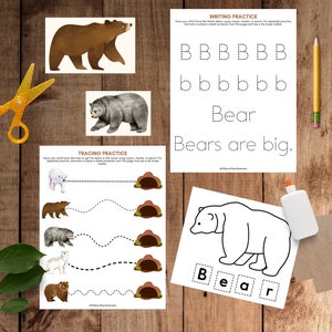 Letter B is for Bear: Preschool Activities (PDF Download) - Etsy