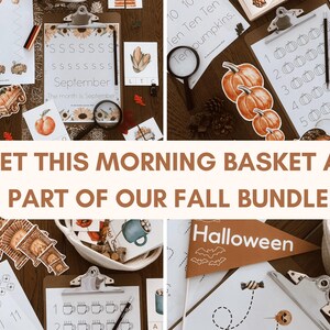October Preschool Activity Bundle: Homeschool Learning (PDF Download ...