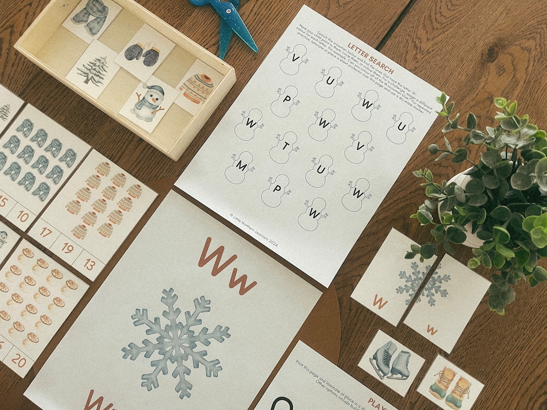 W is for Winter Preschool Activities | Letter W Pre-k Unit | Homeschool ...