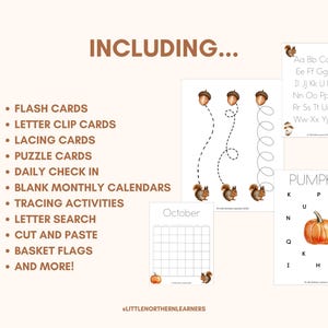 Fall Preschool Activity Bundle: Monthly Themed Pre-k Units (PDF ...