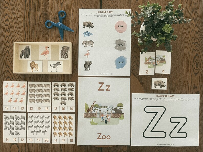 Z is for Zoo Preschool Activities Letter Z Pre-k Unit Homeschool Unit ...