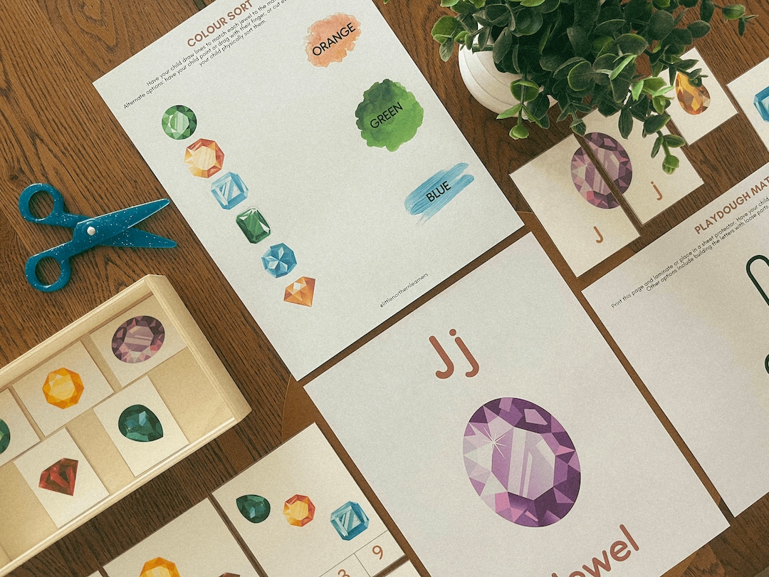 Letter J Preschool Unit: Jewel Theme Learning Activities (PDF Download ...
