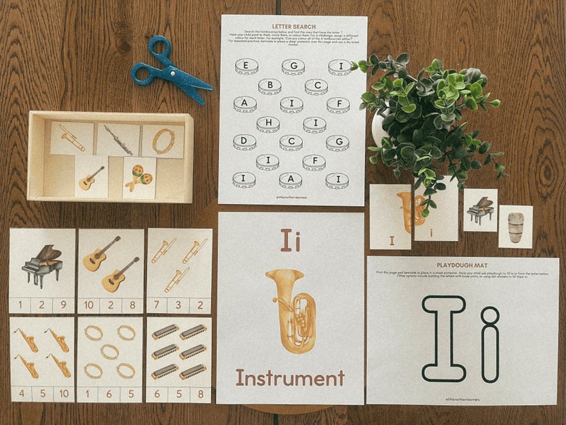 Letter I Preschool Activities: Instrument Unit (PDF Download) - Etsy
