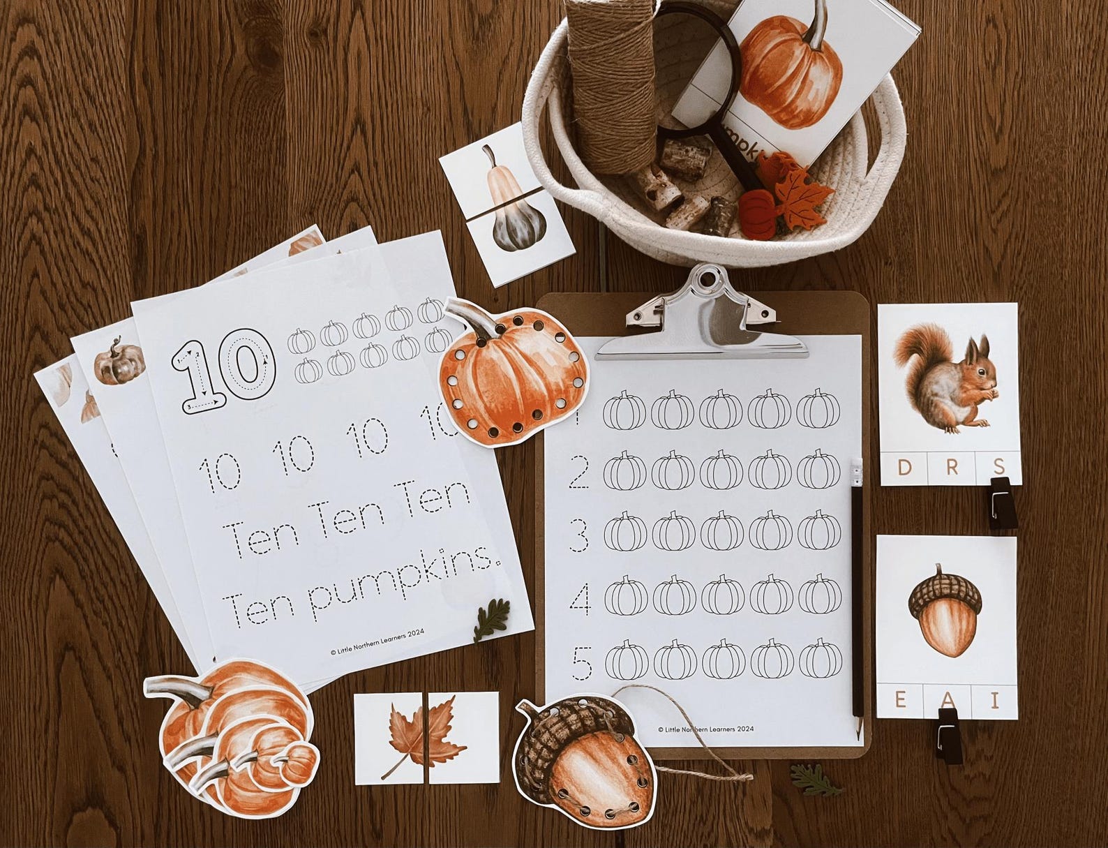 October Preschool Activity Bundle: Homeschool Learning (PDF Download ...