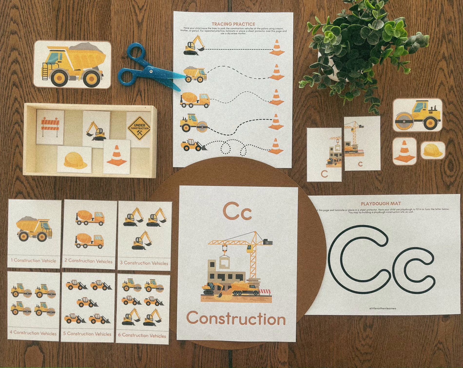 Letter C Preschool Unit: Construction Themed Activities (PDF Download ...