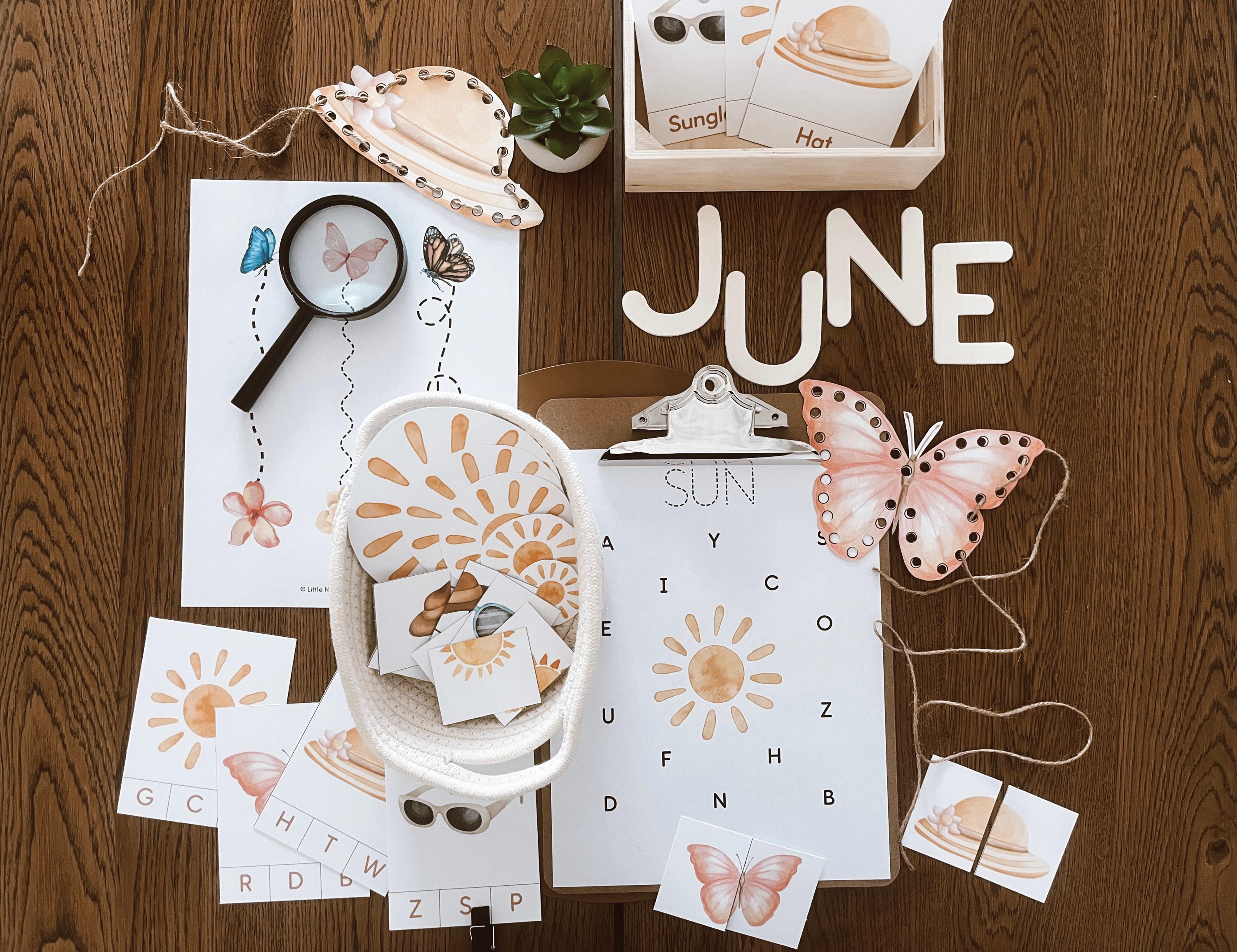 June Preschool Activity Pack: Summer Early Learning (PDF Download) - Etsy