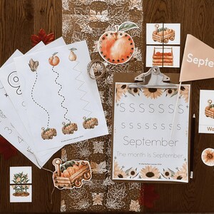 September Preschool Activity Bundle: Homeschool Early Learning (PDF ...