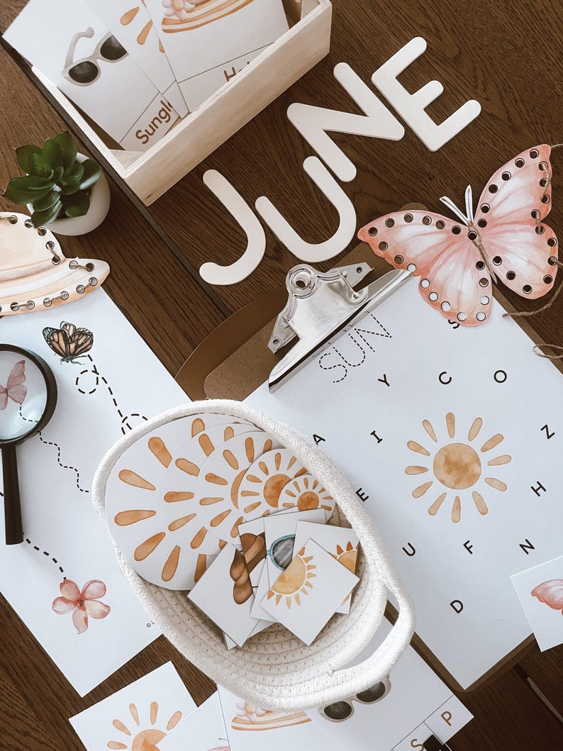 June Preschool Activity Pack: Summer Early Learning (PDF Download) - Etsy