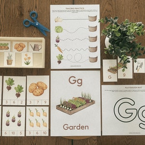 Letter G Garden Theme Preschool Unit: ABC Activities (PDF Download) - Etsy