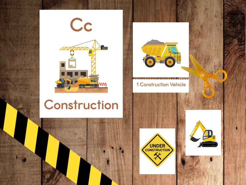 Letter C Preschool Unit: Construction Themed Activities (PDF Download ...