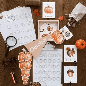 October Preschool Activity Bundle: Homeschool Learning (PDF Download ...