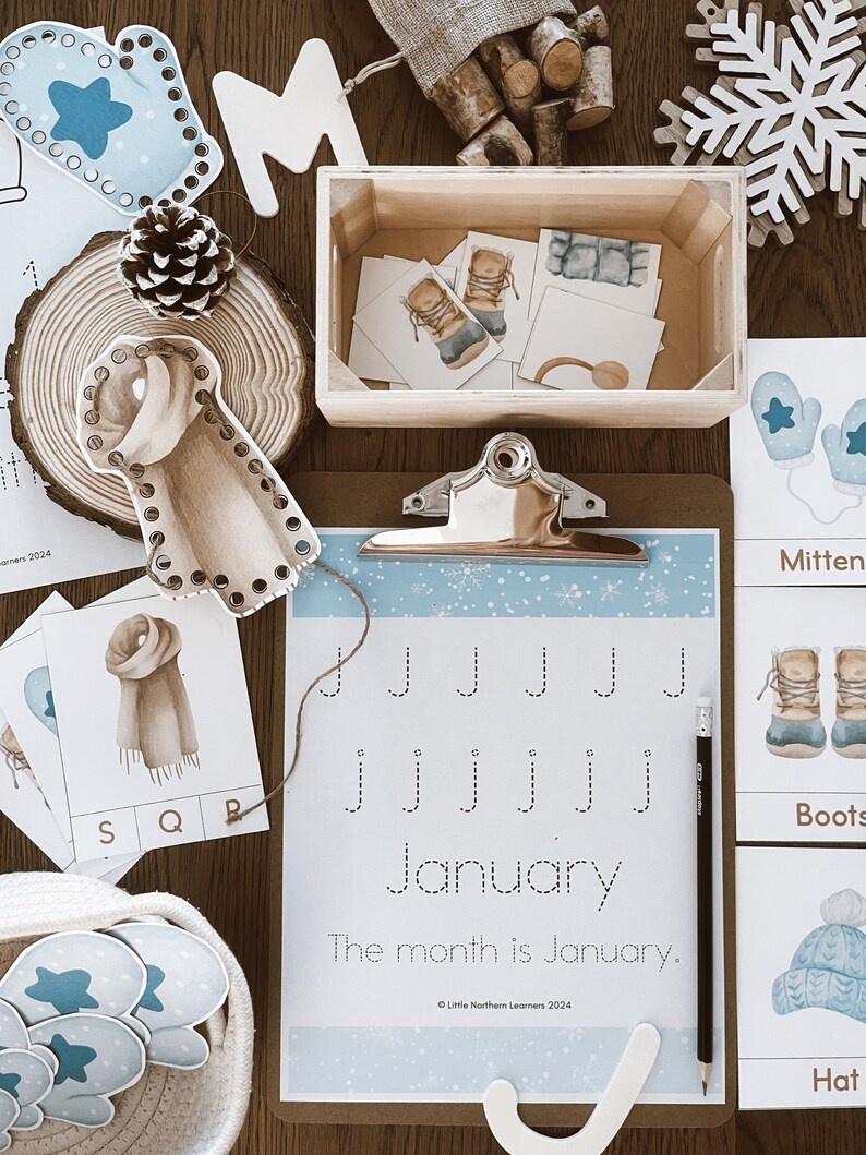 January Preschool Activity Pack: Homeschool Learning (PDF Download) - Etsy