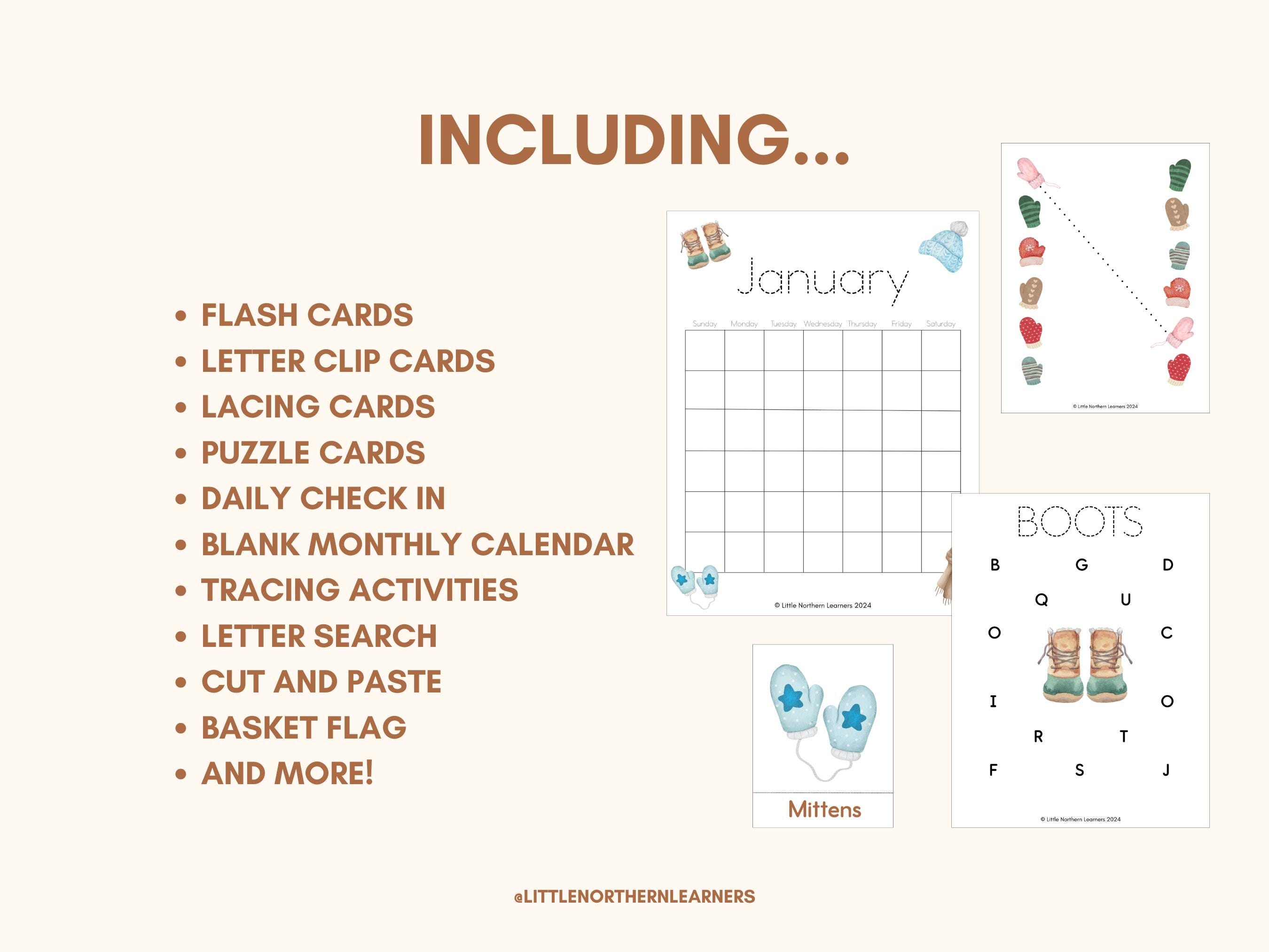 January Preschool Activity Pack: Homeschool Learning (PDF Download) - Etsy