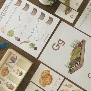 Letter G Garden Theme Preschool Unit: ABC Activities (PDF Download) - Etsy