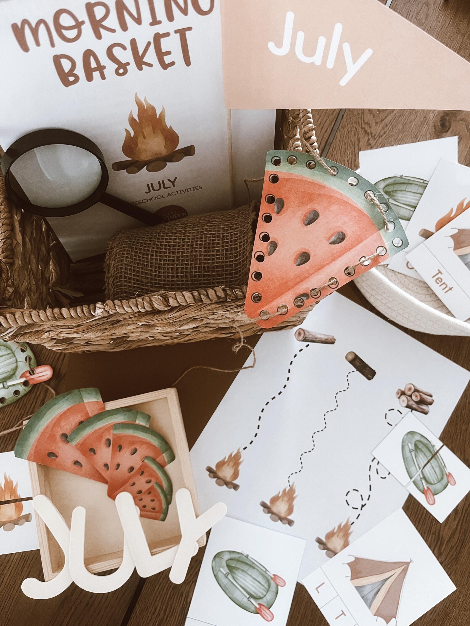July Preschool Activity Pack: Summer Learning Printables (PDF) - Etsy