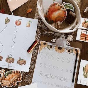 September Preschool Activity Bundle: Homeschool Early Learning (PDF ...