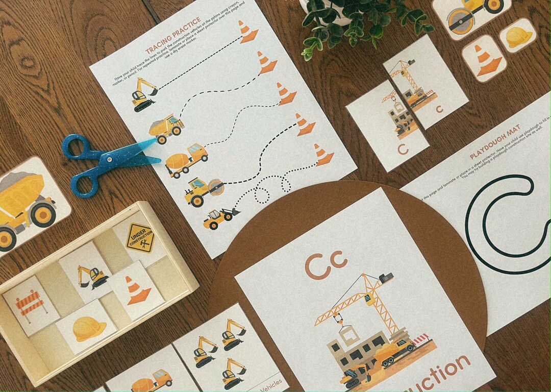Letter C Preschool Unit: Construction Themed Activities (PDF Download ...