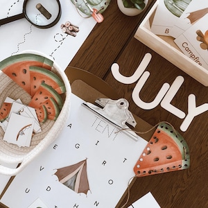 July Preschool Activity Pack: Summer Learning Printables (PDF) - Etsy
