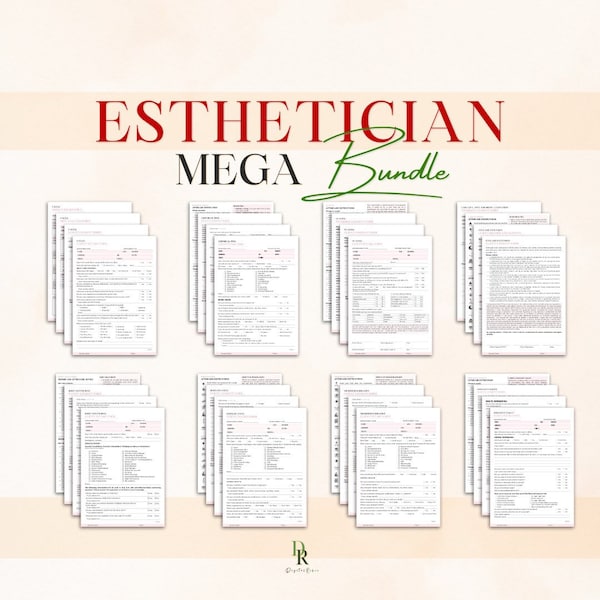Esthetician Forms Etsy 1618