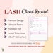 Lash Client Record Form, Simple Lash Mapping Printable PDF, Eyelash ...