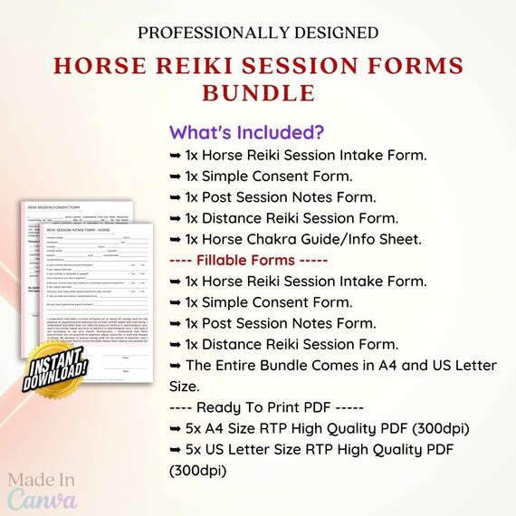 Templates Stationery Printable and Editable Forms Reiki Intake Forms ...