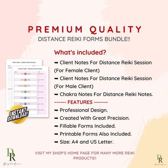 Templates Stationery Printable and Editable Forms Reiki Intake Forms ...