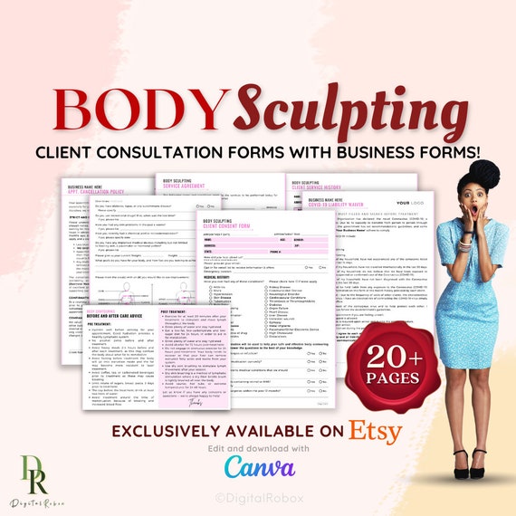Client Intake Forms Body Sculpting Body Contouring Consent - Etsy