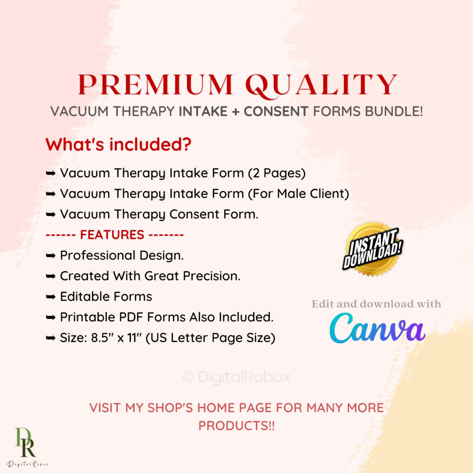 Vacuum Therapy Consent Form, Butt Lift Intake Form, Vacuum Therapy Body ...