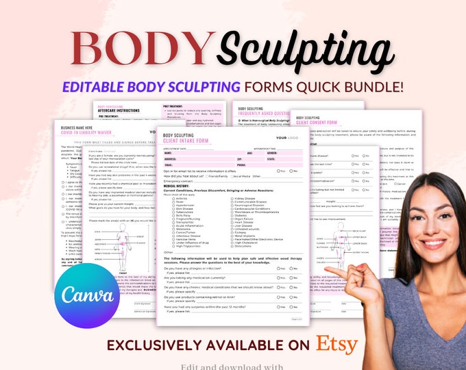 Editable Consent Form, Body Sculpting Forms, Body Contouring Consent ...