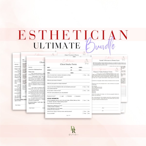 Spa Intake Form - Etsy