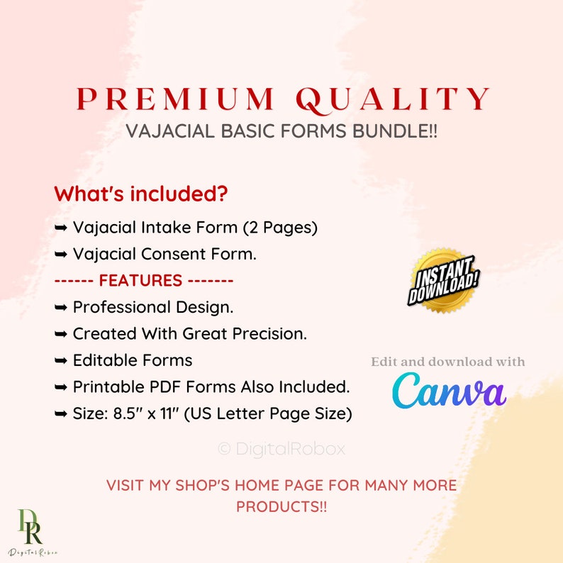 Vajacial Consent Form, Vajacial Intake Form, Yoni Steam Forms, VSTEAM ...