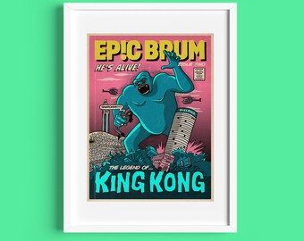 King Kong Cartoon - Etsy UK