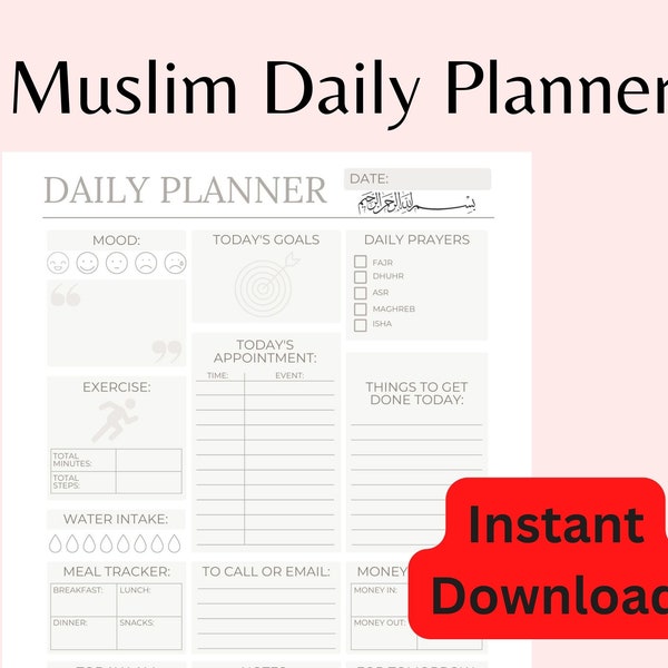 Muslim to Do List - Etsy