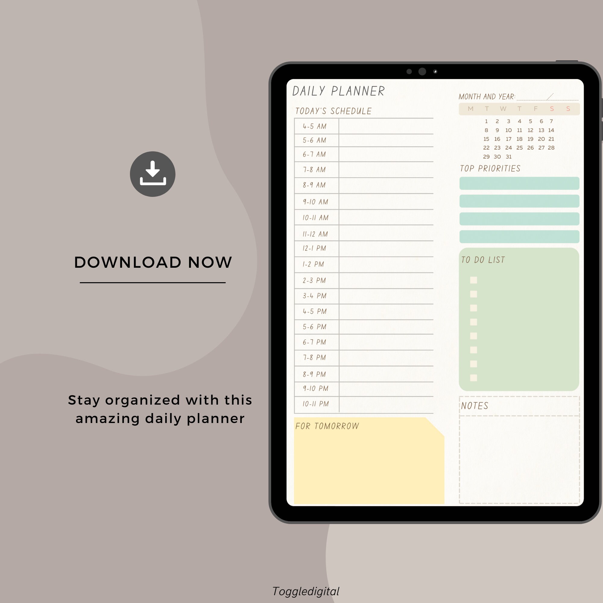 5 Templates, Minimalistic Goodnotes Planner, Notability Planner, iPad ...