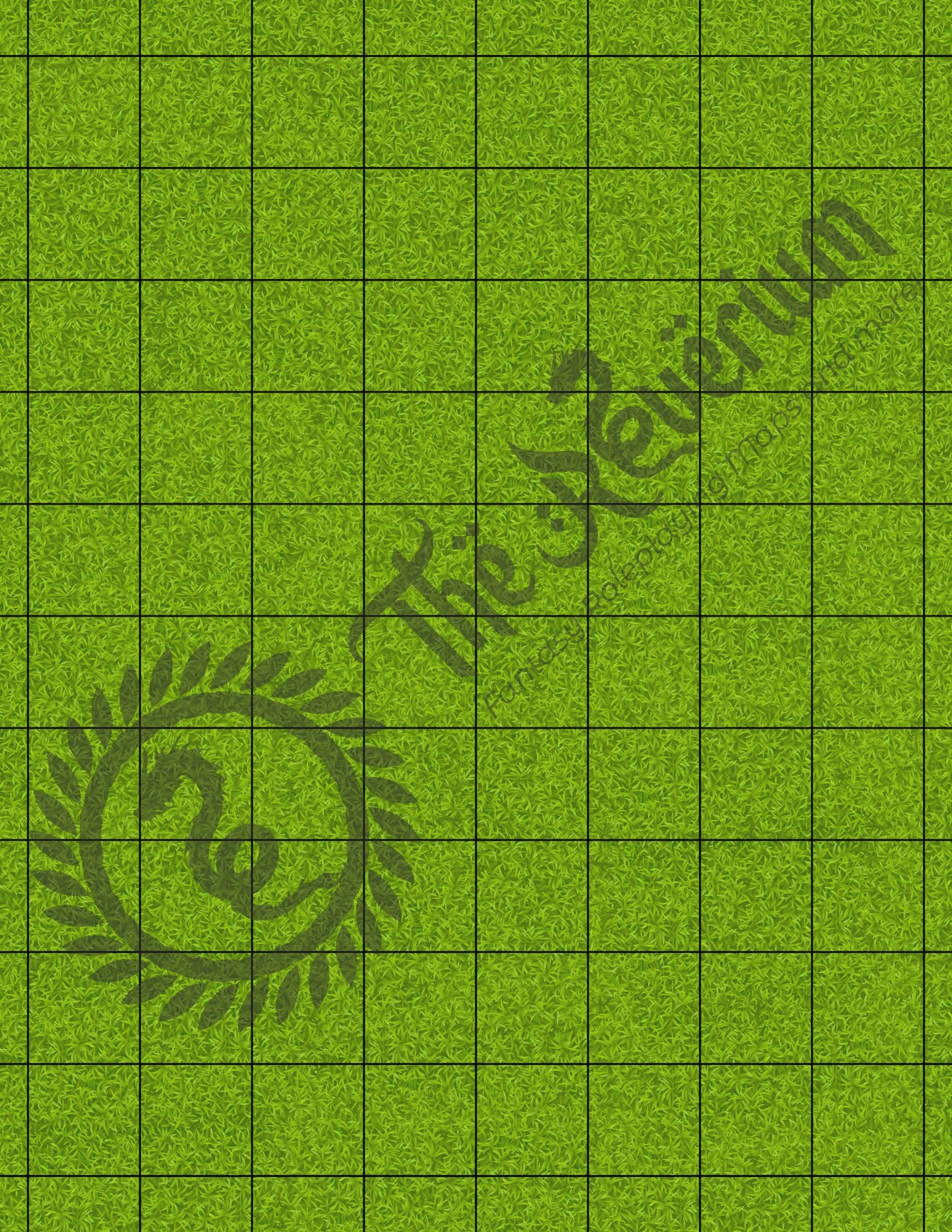 Grass Field Map 8.5 X 11 Inch Letter Size, D&D, Pathfinder, Tileable ...