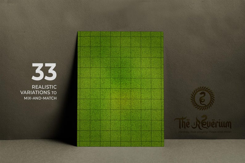 Grass Field Map Pack 8.5 X 11 Inch Letter Size, D&D, Pathfinder ...