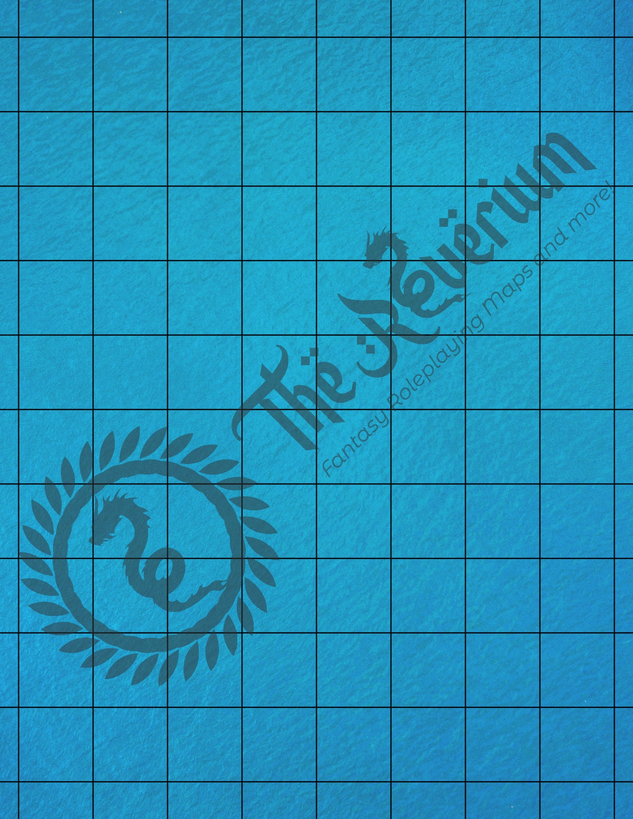 Water Open Ocean Map (8.5 X 11 Inch Letter Size), D&D, Pathfinder ...