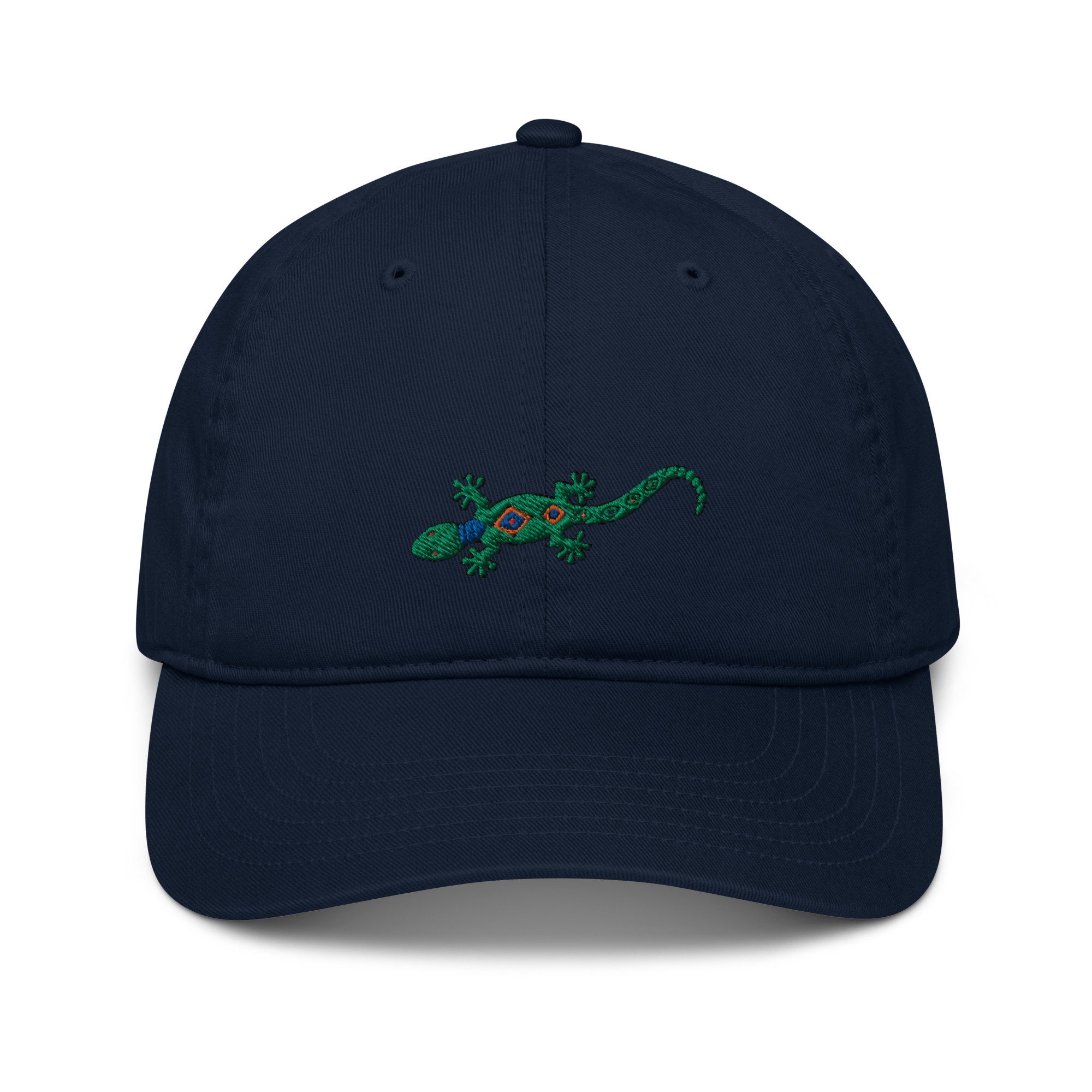 Gecko Dad Hat 100% Organic Cotton, Summer Vibe Hat, Vacation Tropical ...