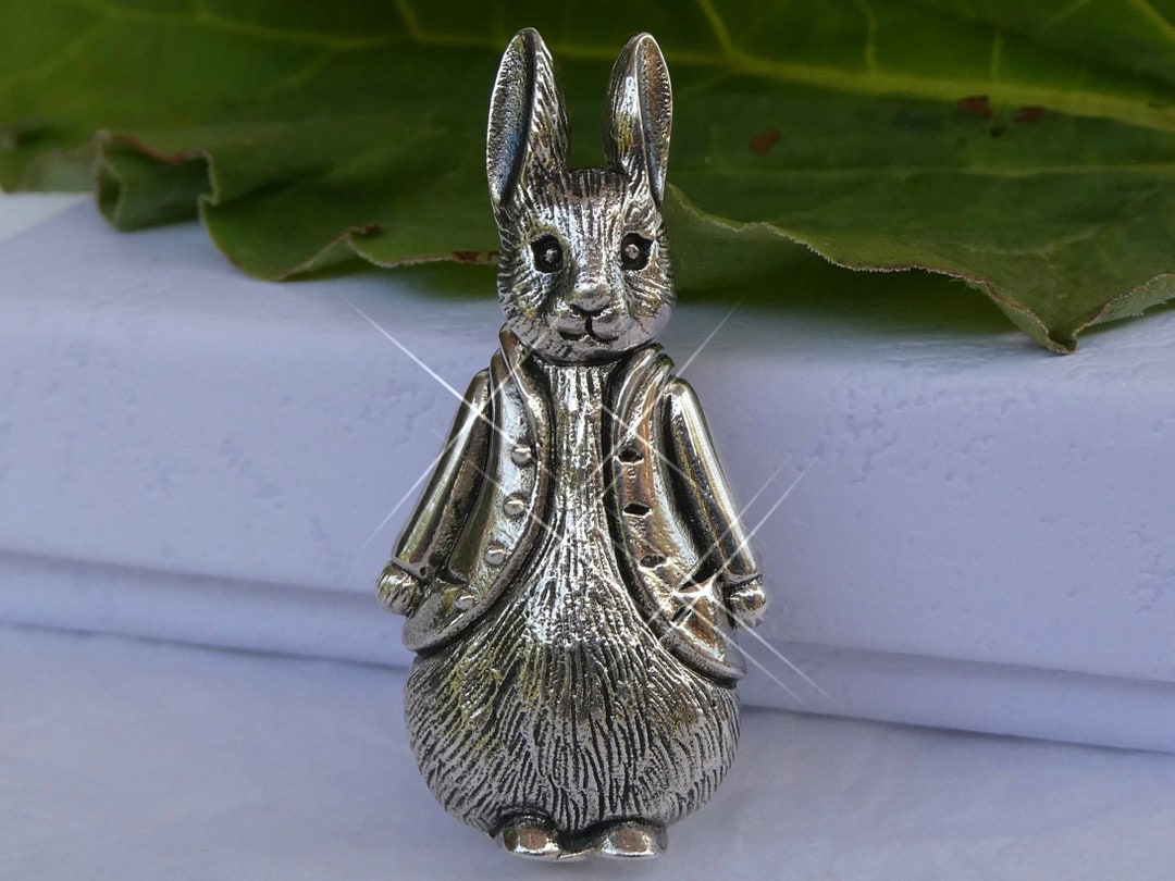 PETER RABBIT Brooch/pin *peter Rabbit* Sterling Silver*jewellery Gift ...