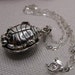 Tortoise Locket Necklace Ruby Eyes on 18 Chain Silver Jewellery Gift ...