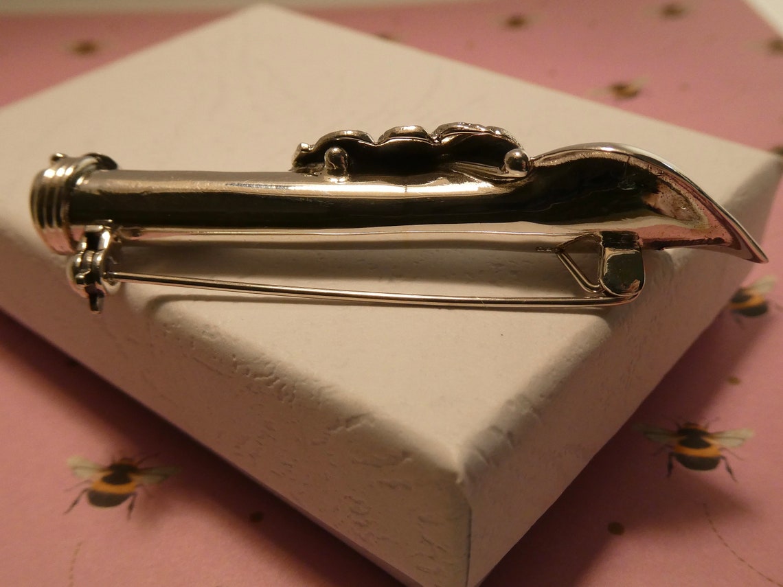 Posy Holder BROOCH Pin *silver* Tussie Mussie * Poirot Lapel Brooch Pin ...