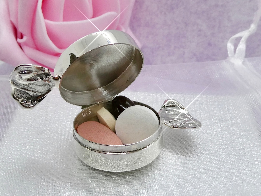 Sterling Silver Pill Box Sweetie Wrapper Pill Pot | * Gift for Her ...