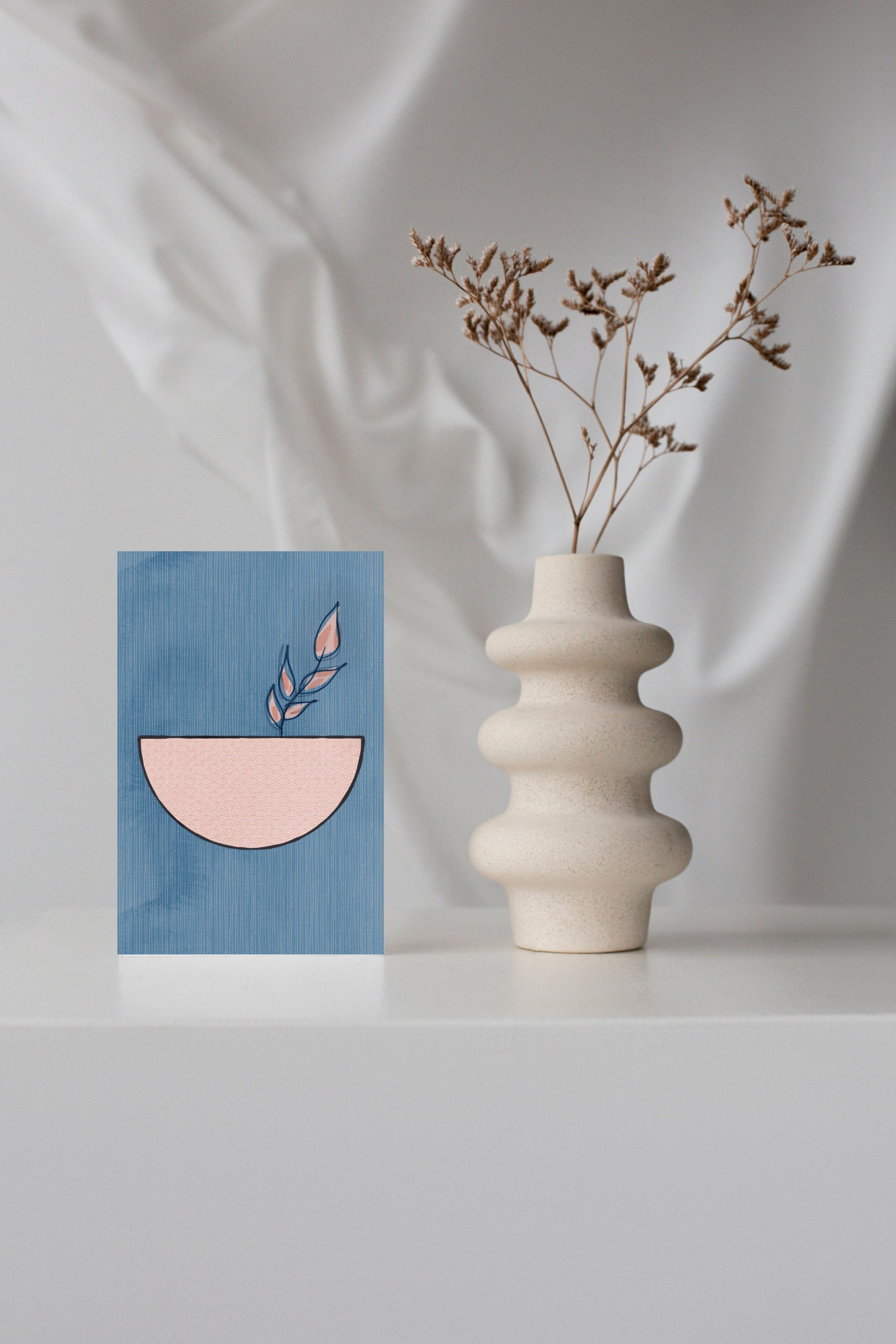 Japanese Leaves Original Abstract Art, Modern Abstract Painting ...