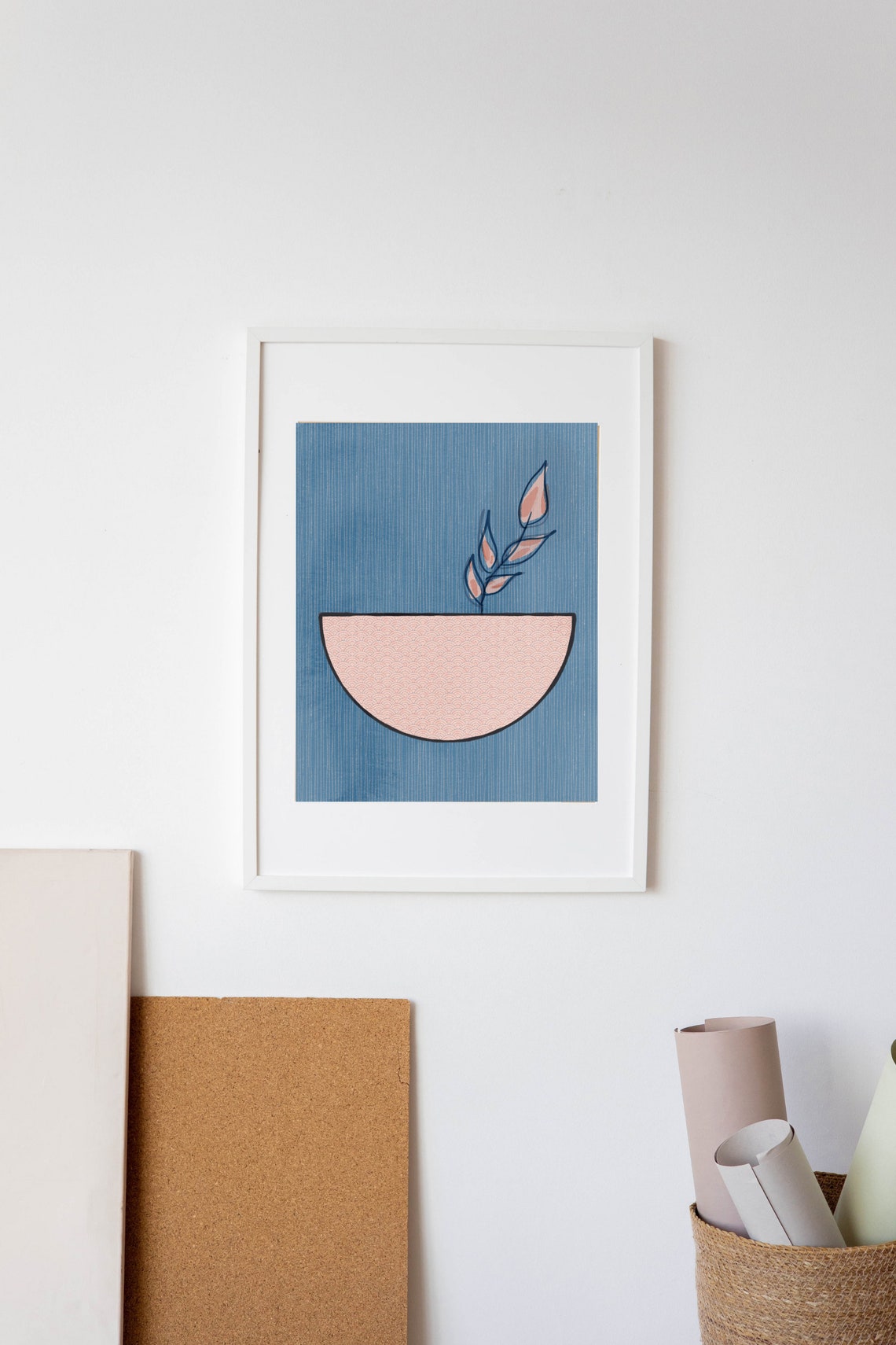 Japanese Leaves Original Abstract Art, Modern Abstract Painting ...