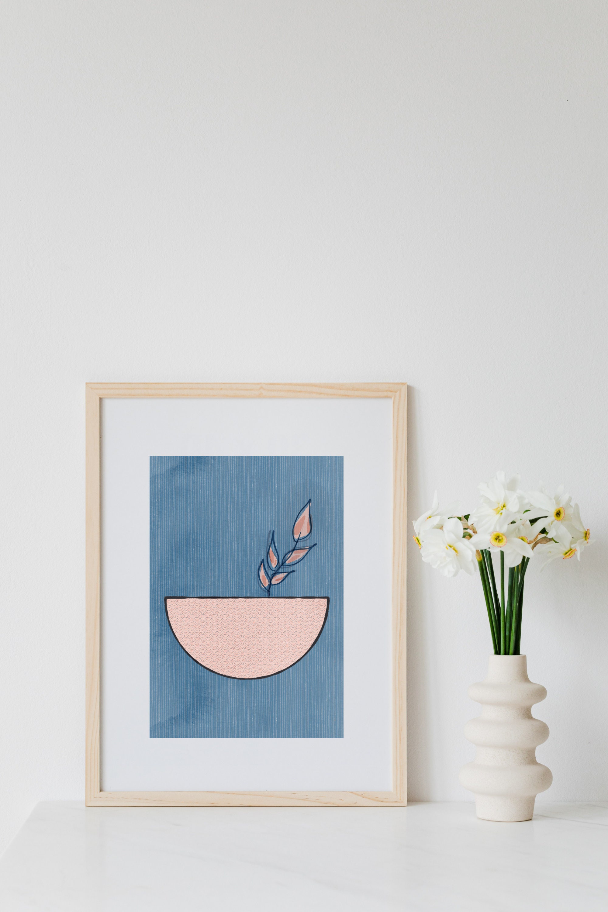 Japanese Leaves Original Abstract Art, Modern Abstract Painting ...