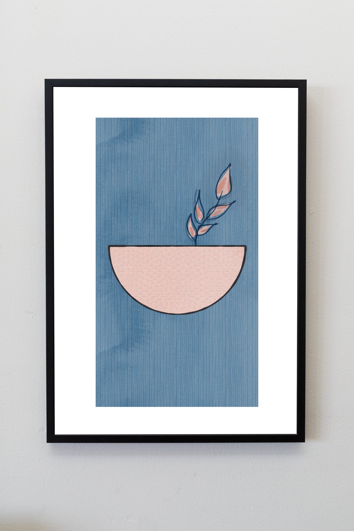 Japanese Leaves Original Abstract Art, Modern Abstract Painting ...