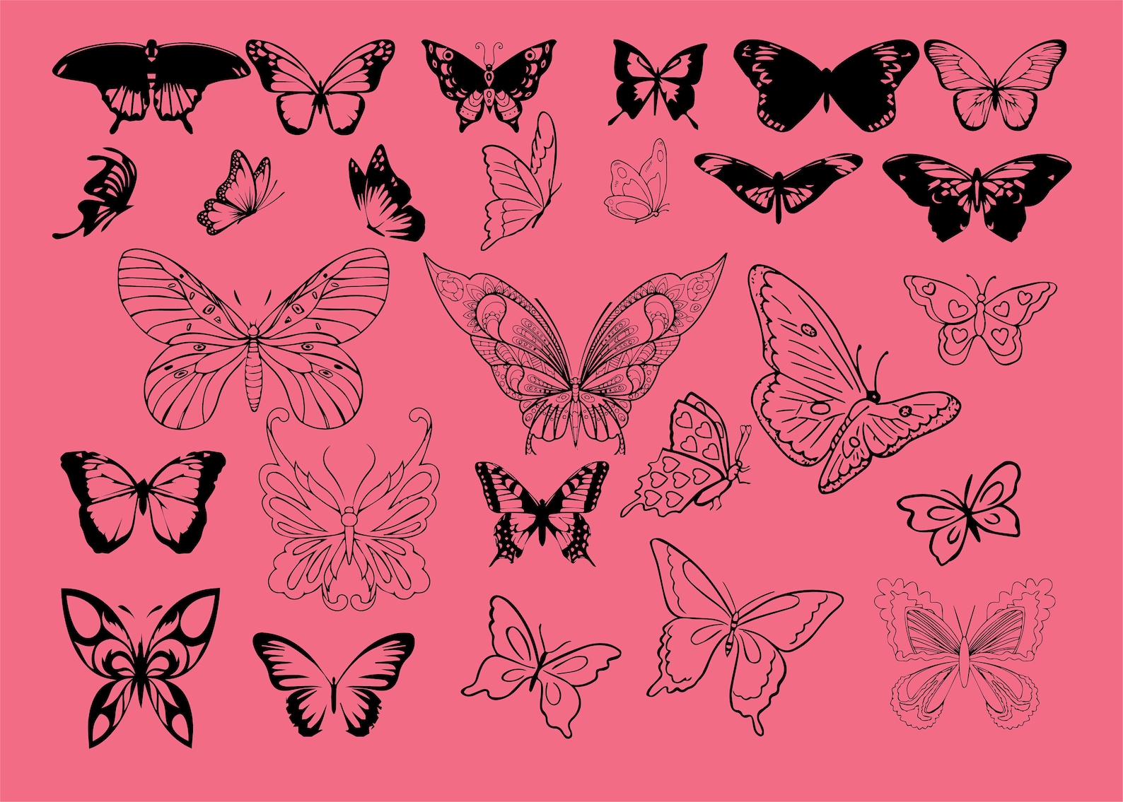 PAPILLON svg PAPILLON pour cricut PAPILLON bundle svg - Etsy France