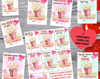 Popcorn Valentine's Day Cards, You Make My Heart Pop Valentine Cards ...