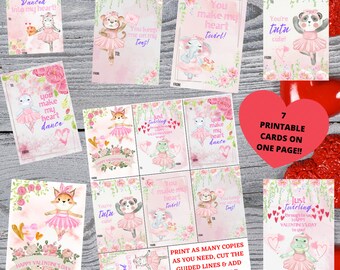 Dance Valentines Day Cards, Ballet Valentines Cards for Dancer ...