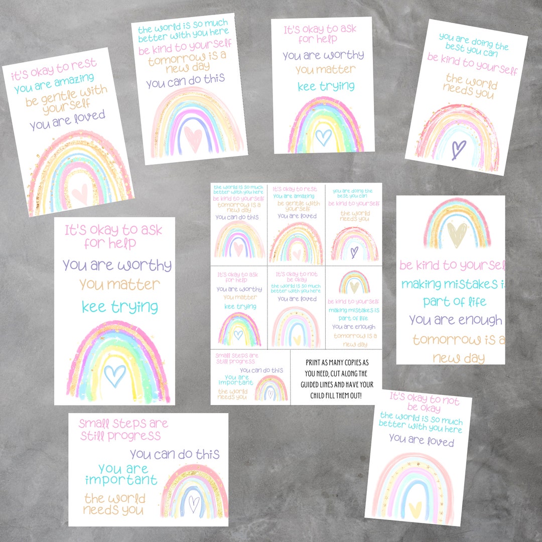 Printable Positive Affirmation Valentine - Etsy